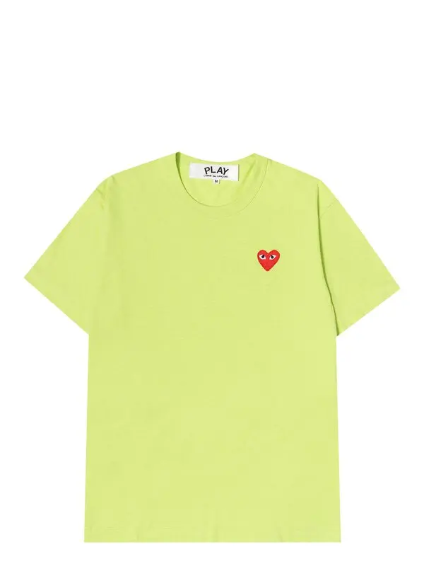 Play Comme Des Garcon Mini Heart Solid Tee - Green