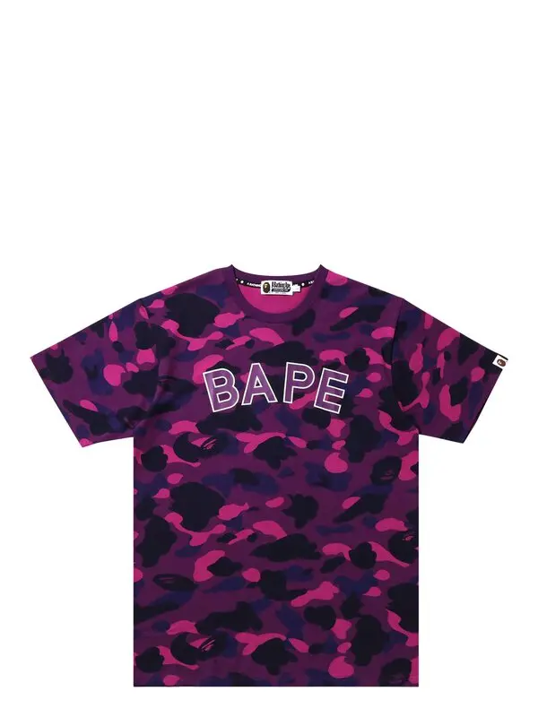 A BATHING APE Color Camo Tee - Purple