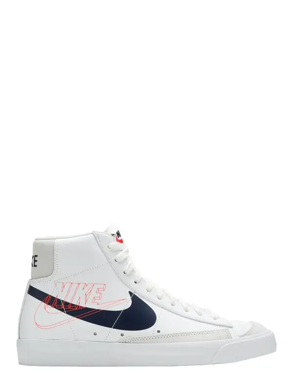 Nike Blazer Mid '77 Vintage 'reverse Logo' Sneakers - White