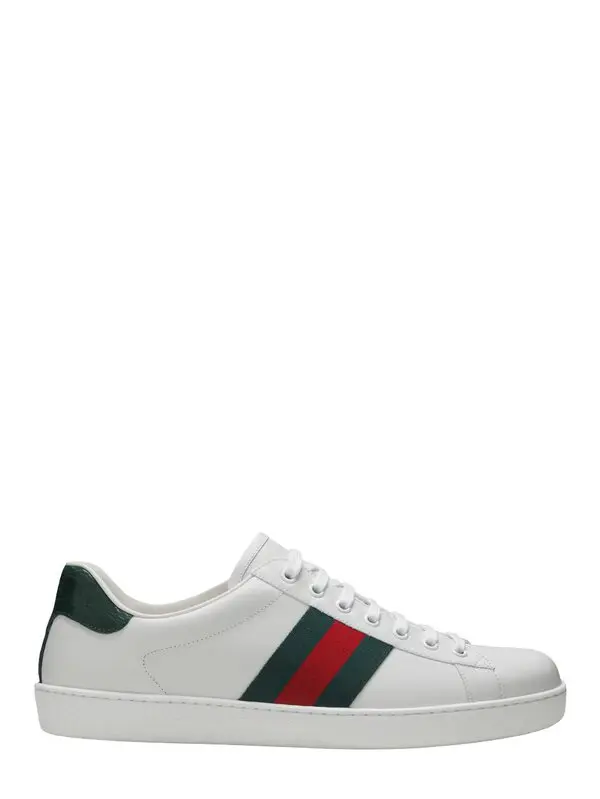 Gucci Ace Leather Sneakers - White