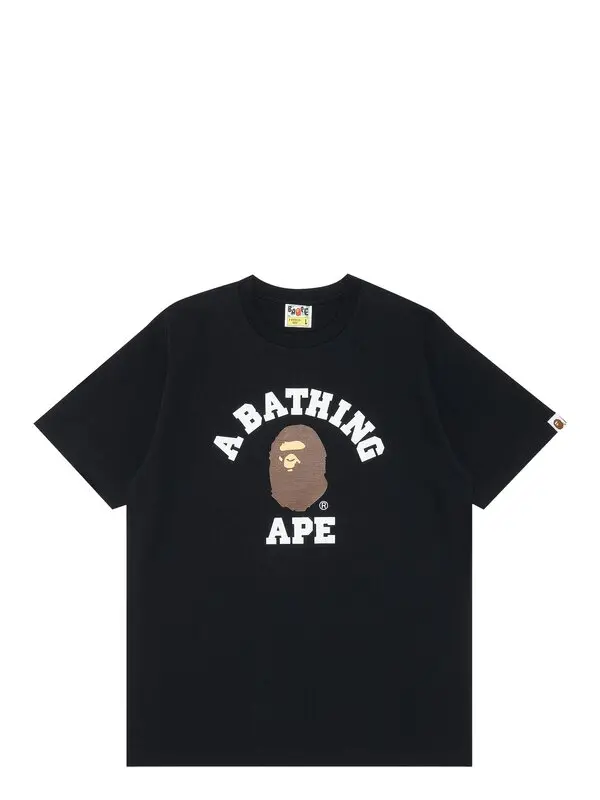 A BATHING APE College Tee - Black