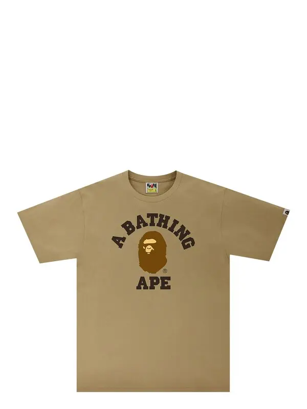 A BATHING APE College Tee 'beige - Tan