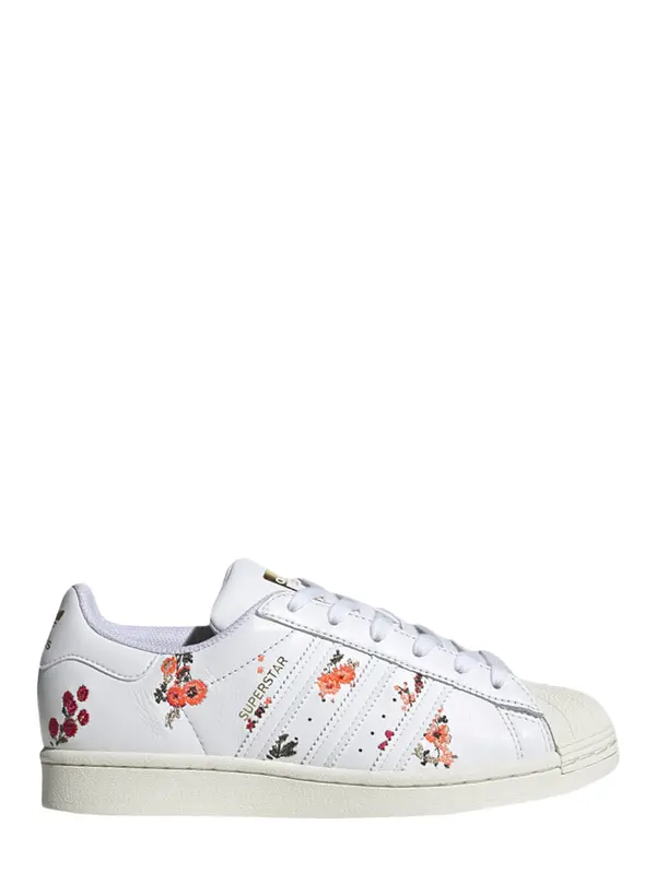 Adidas Superstar Floral Sneakers - White