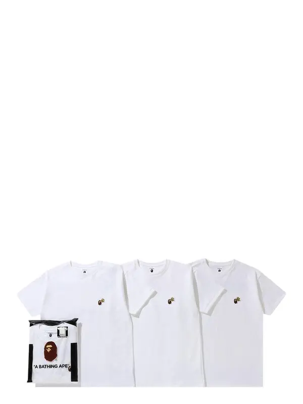 A BATHING APE X Readymade 3-pack Tee - White