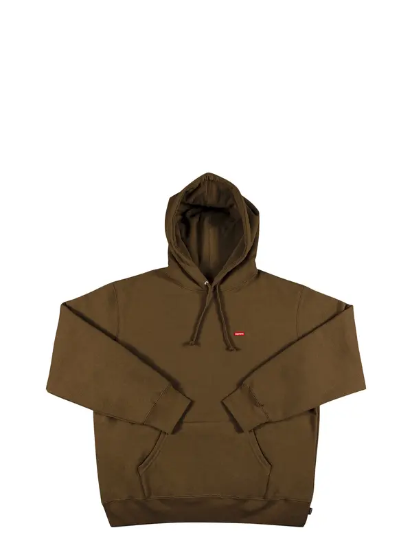 Supreme Small Box Hooded Sweatshirt - Brown