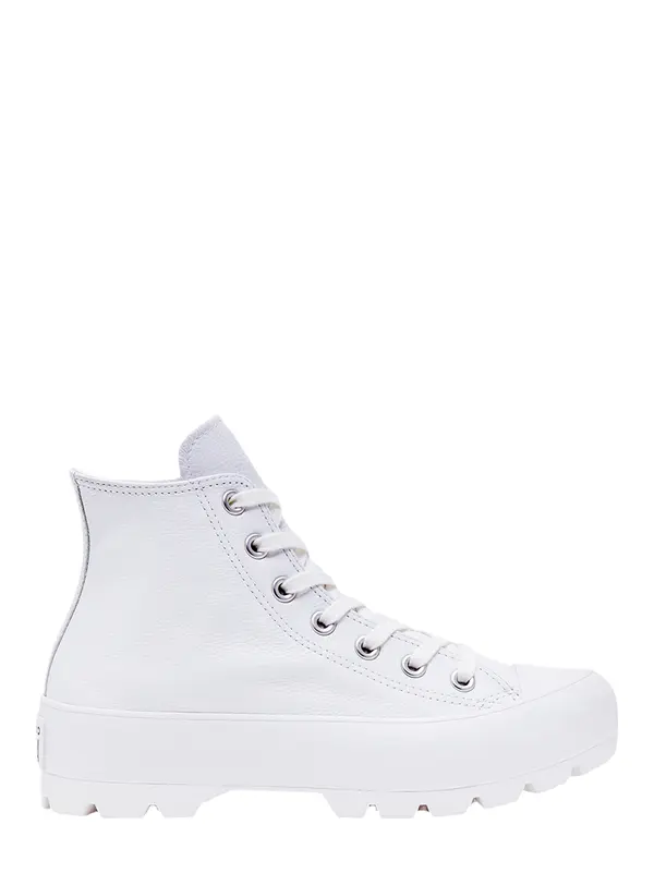CONVERSE Chuck Taylor All Star Lugged Leather High Top Sneakers - White