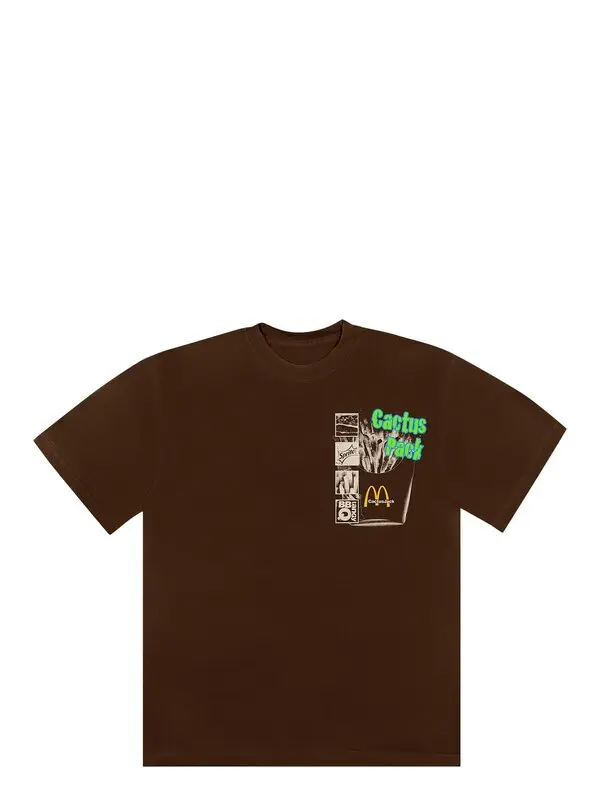 CACTUS JACK BY TRAVIS SCOTT X Mcdonald's Cactus Pack Vintage Promo T-shirt - Brown