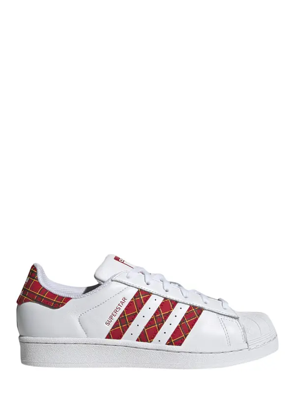 Adidas Superstar Plaid Sneakers - White