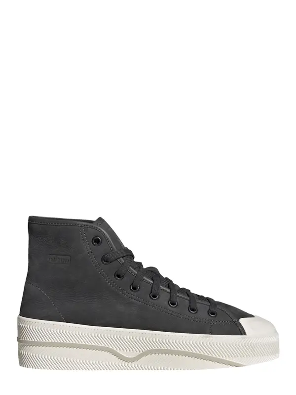 Adidas Nizza 2 Leather High-top Sneakers - Black