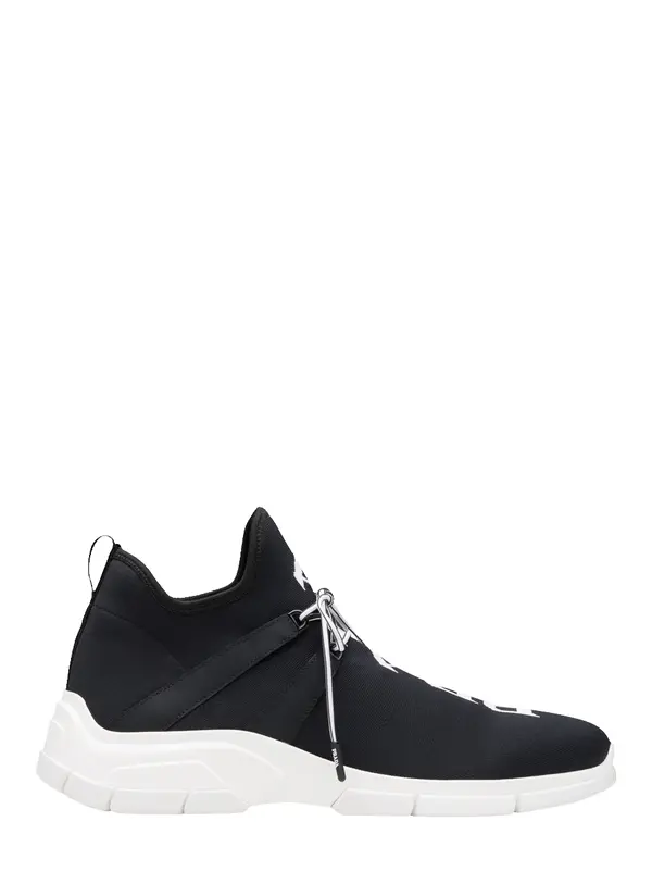 Prada Knit Fabric Sneakers - Black