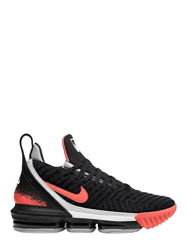 Nike Lebron 16 'air Tech Challenge Hot Lava Sneaker - Black