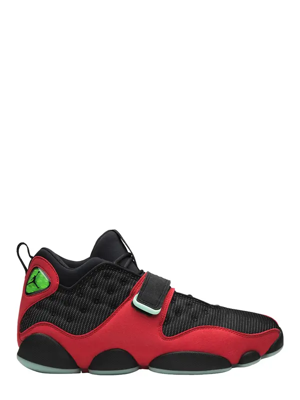 JORDAN Black Cat Sneakers - Red
