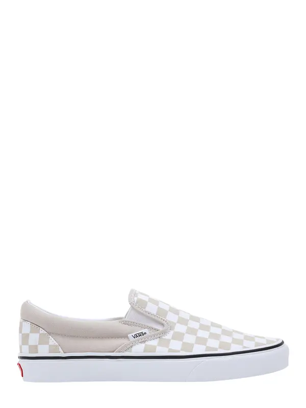 VANS Classic Checkerboard Slip-on Sneakers - Cream