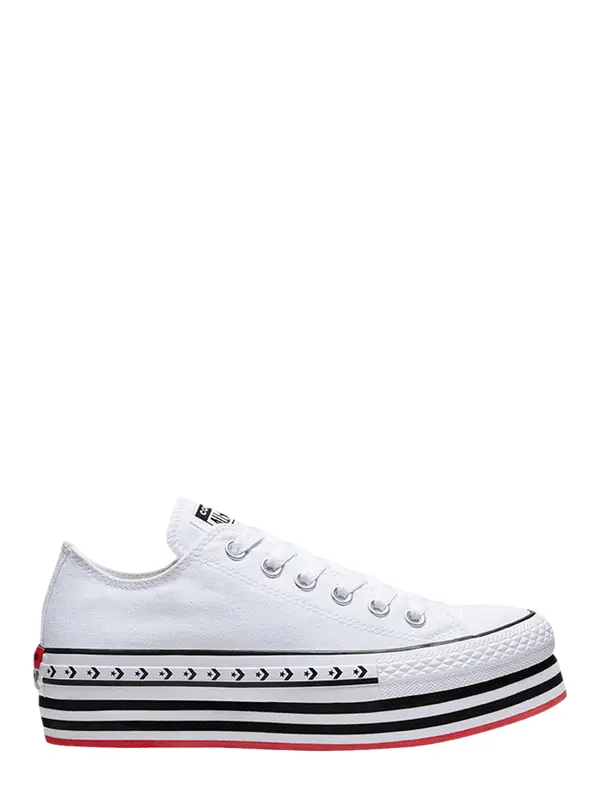 CONVERSE Chuck Taylor All Star Platform Layer Low Top Sneakers - White