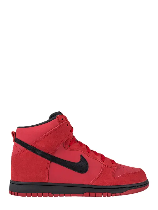 Nike Dunk High Top Sneakers - Red