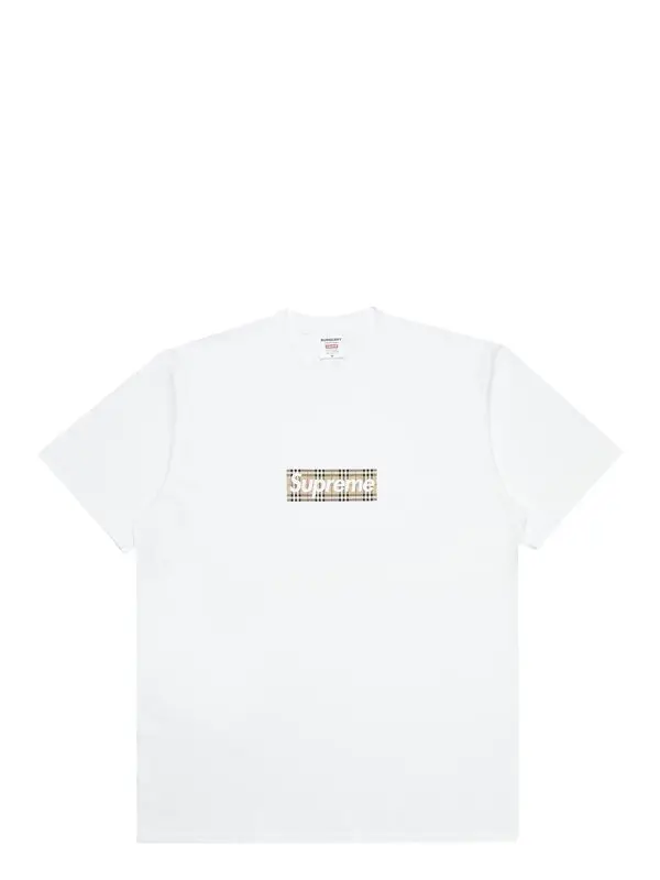Supreme X Burberry Box Logo Tee - White