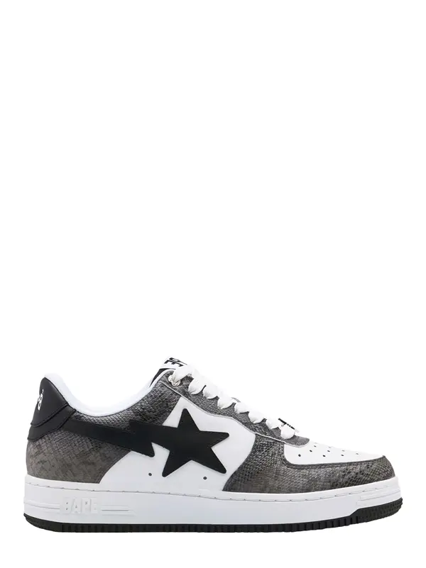 BAPE Bapesta Snakeskin Sneakers - Black