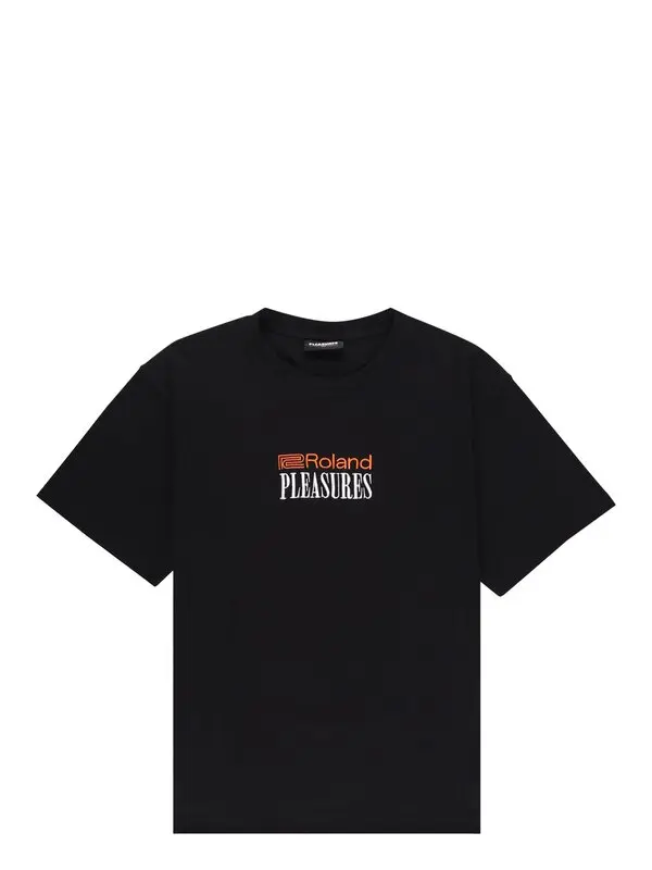 PLEASURES X Roland Heavyweight T-shirt - Black