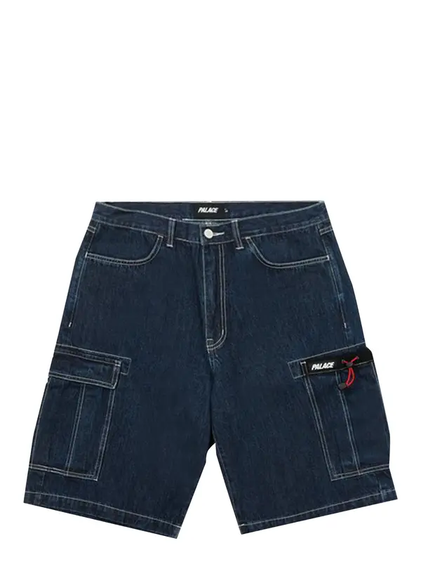 PALACE Drawcord Pocket Denim Shorts - Blue