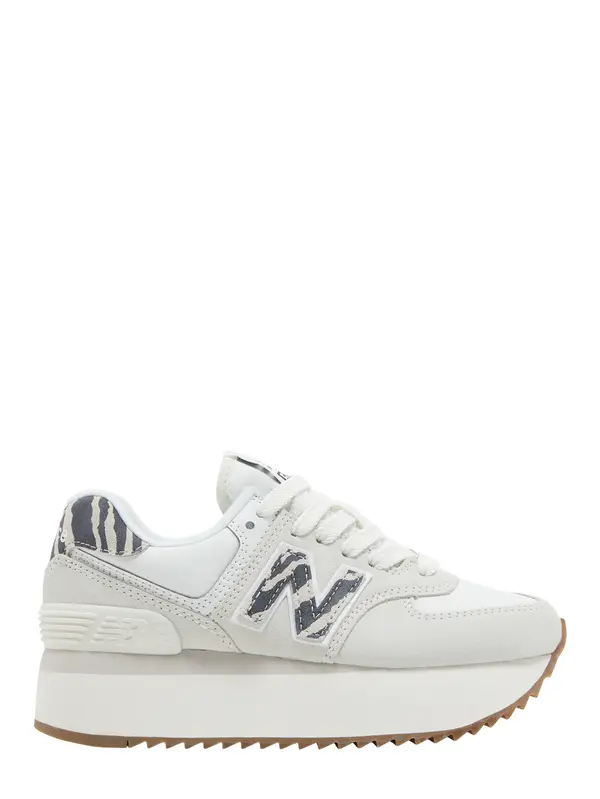 NEW BALANCE 574+ Animal Print Sneakers - Grey
