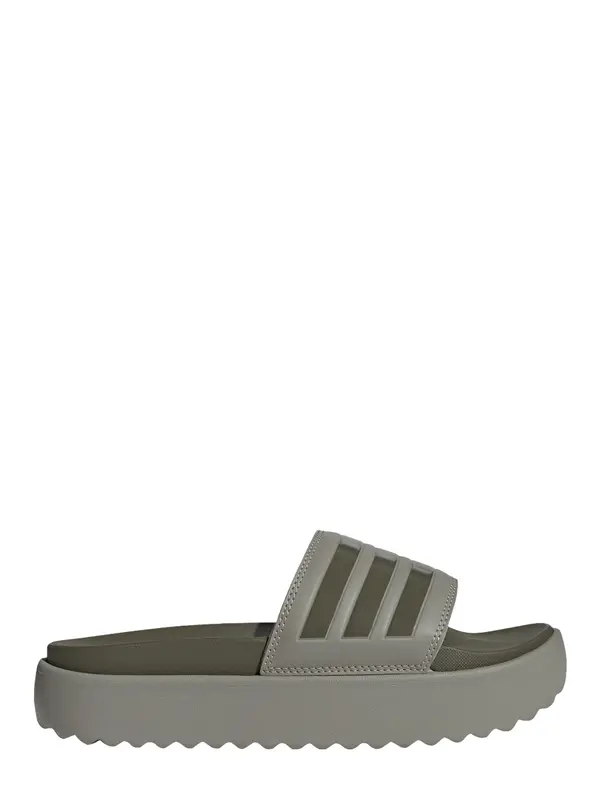 Adidas Adilette Platform Slides - Green