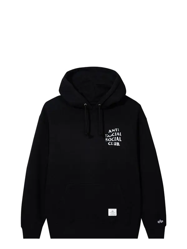 ANTI SOCIAL SOCIAL CLUB X Alpha Essential Hoodie - Black