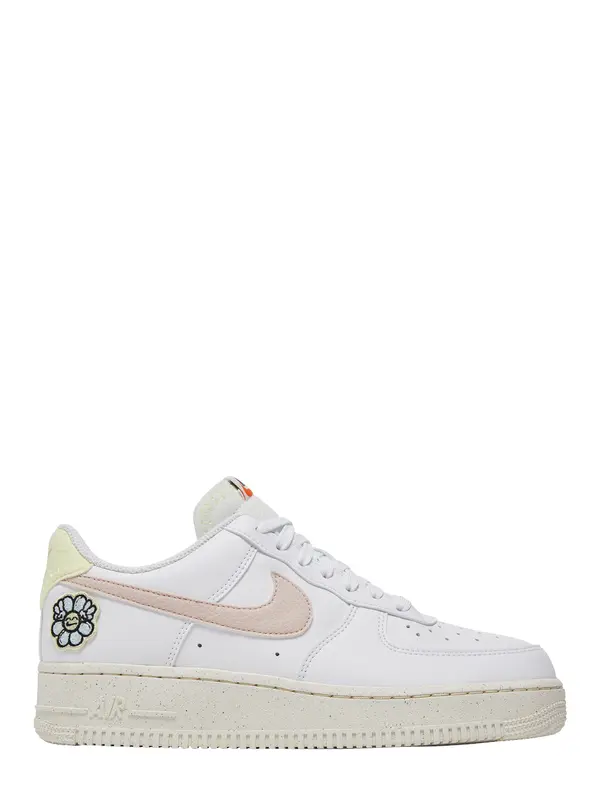 Nike Force 1 '07 Se 'flower Power' Sneakers - White
