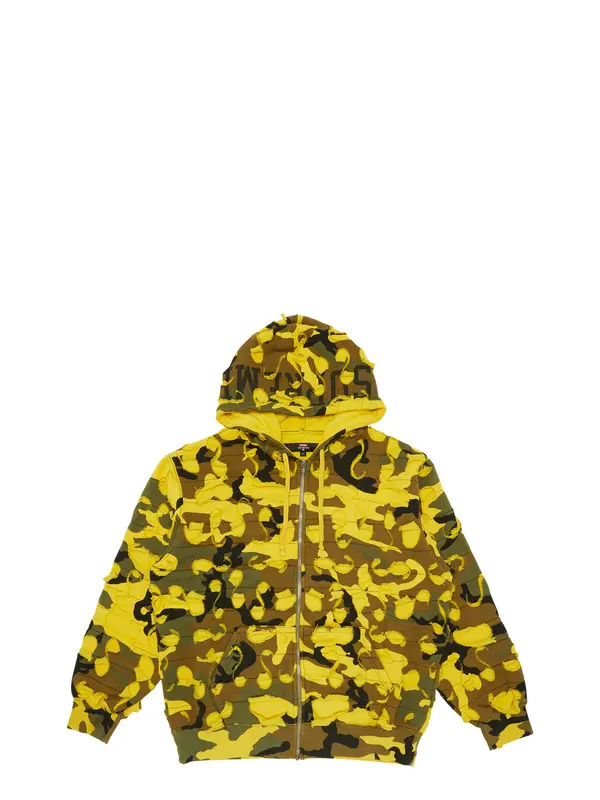 Supreme X Griffin Zip-up Hooded Sweatshirt - Yellow