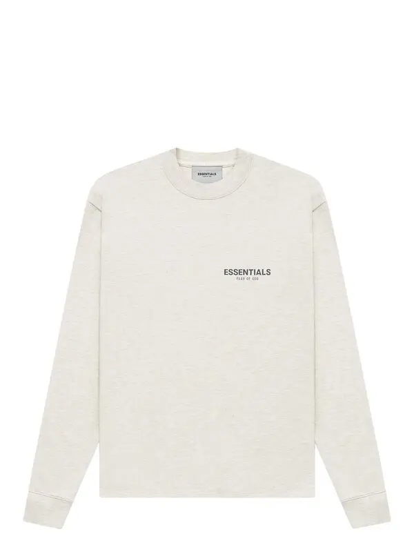 Fear Of God Long-sleeve Tee 'light Heather Oatmeal - Cream