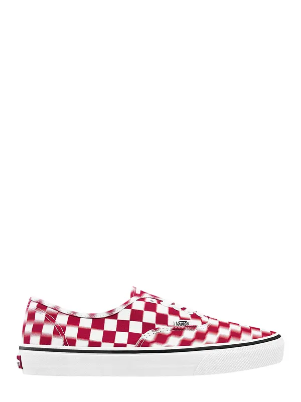 VANS Authentic 'blur Check' Sneakers - Red