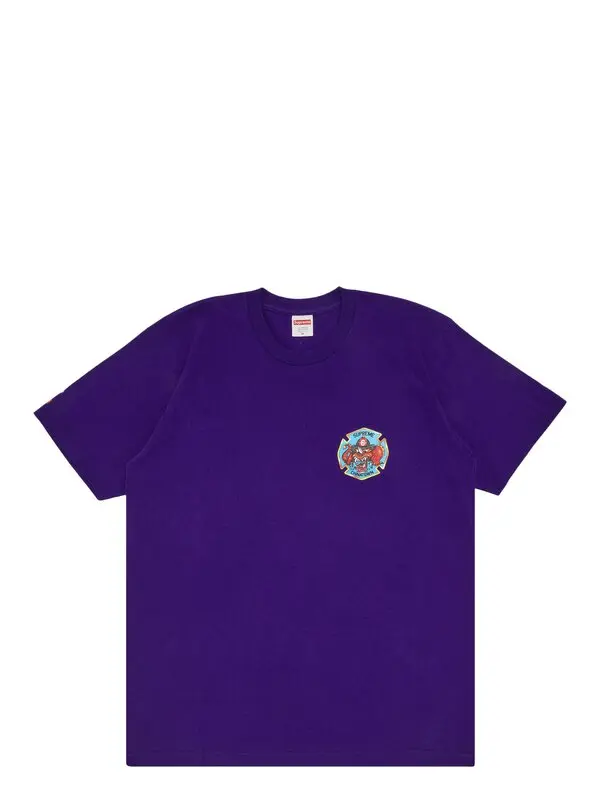 Supreme Fdny Engine 9 Tee - Purple