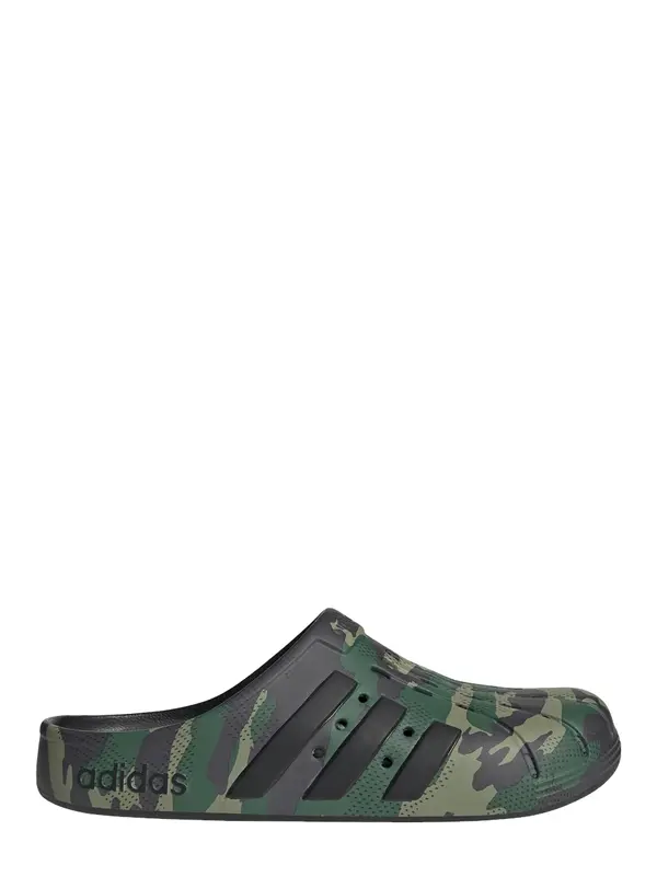 Adidas Adilette Camo Clogs - Black
