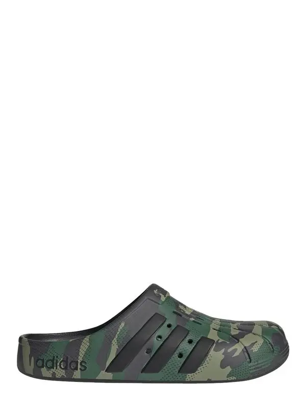 Adidas Adilette Camo Clogs - Black