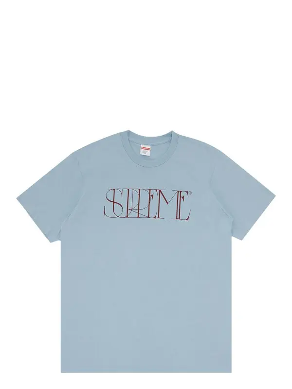 Supreme Trademark Tee 'dusty - Blue