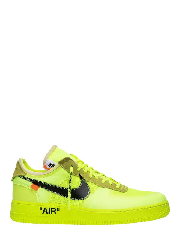 Nike Off-white X Air Force 1 Low 'volt - Yellow
