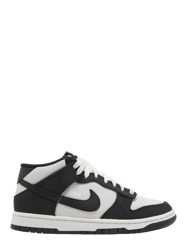 Nike Dunk Mid Canvas Sneakers - Black