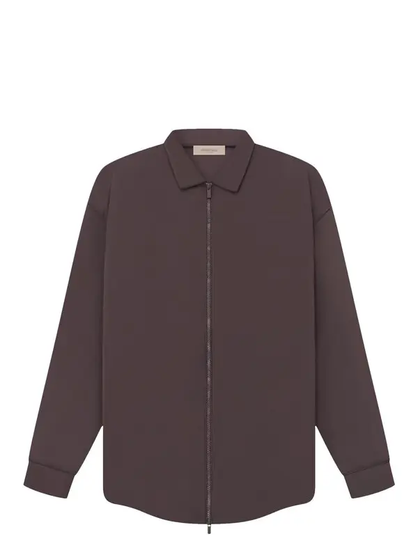 Fear Of God Filled Nylon Shirt Jacket 'plum - Brown