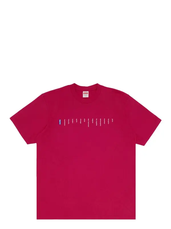 Supreme Location Tee - Pink