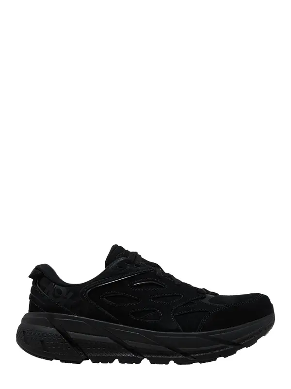 Hoka Clifton L Suede Sneakers - Black