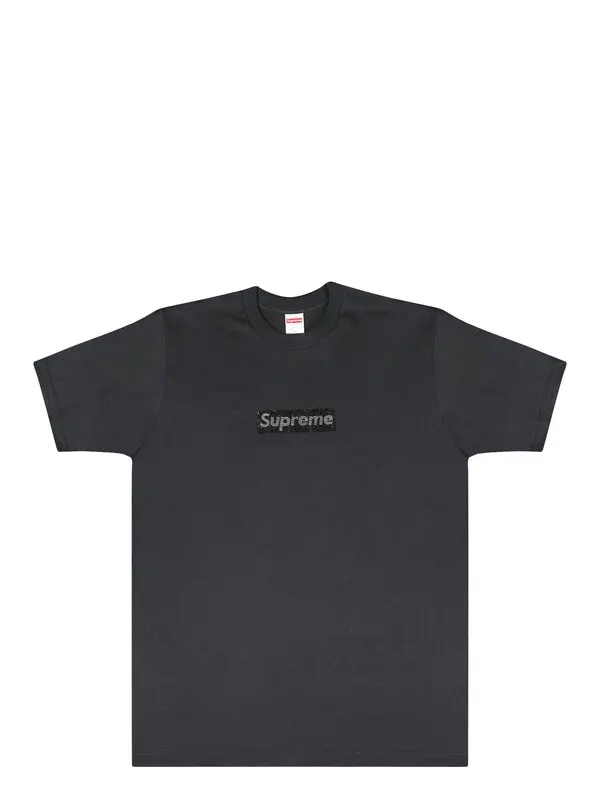 Supreme X Swarovski Box Logo T-shirt - Black