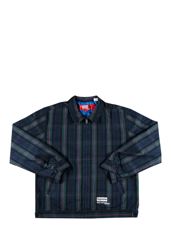 Supreme X Junya Watanabe Printed Work Jacket - Blue