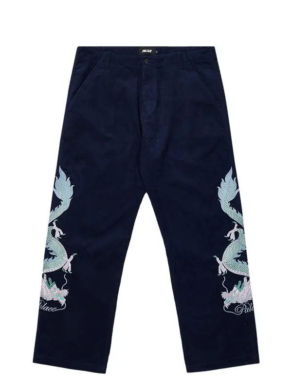PALACE Double Dragon Tour Plain Pant - Blue
