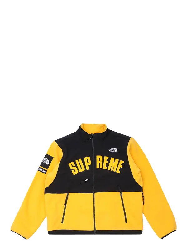 Supreme X The North Face Arc Logo Denali Fleece Jacket - Yellow