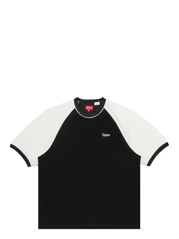 Supreme Terry Raglan Short-sleeve Top - Black
