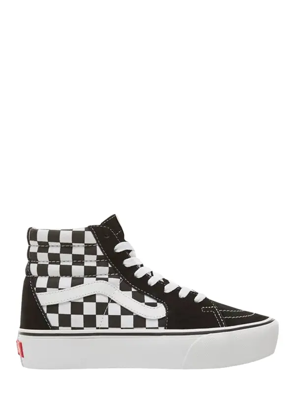 VANS Sk8-hi Platform 2.0 Checkerboard Sneakers - Black