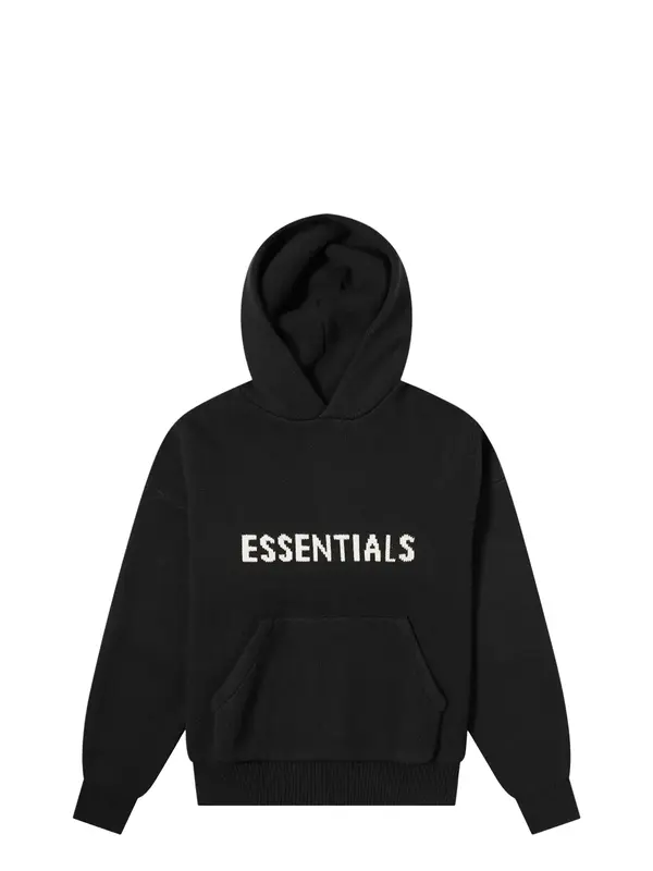 Fear Of God Knit Hoodie - Black
