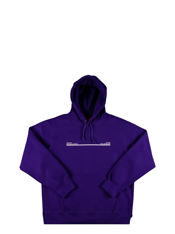 Supreme Shop Hooded Sweatshirt - Purple