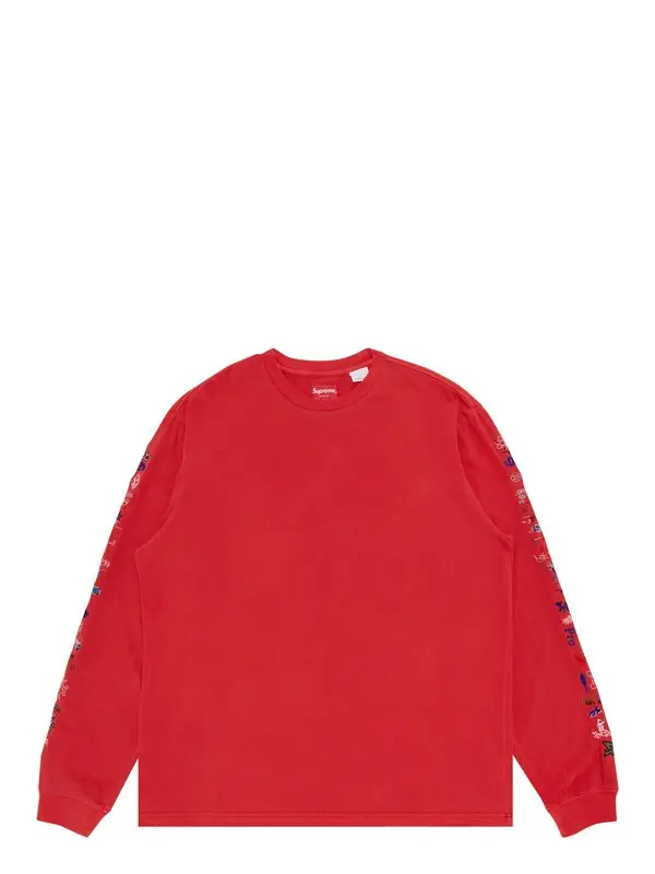 Supreme Aoi Icons Long-sleeve Top - Red