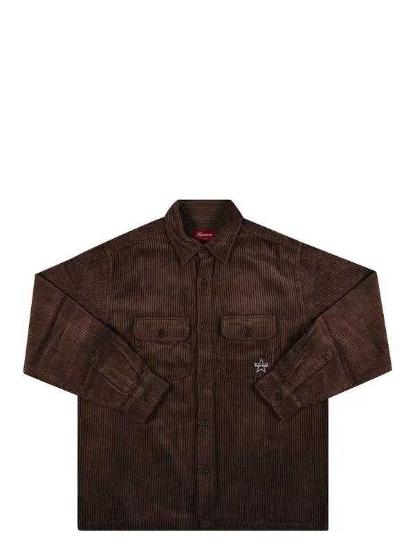 Supreme Corduroy Shirt - Brown