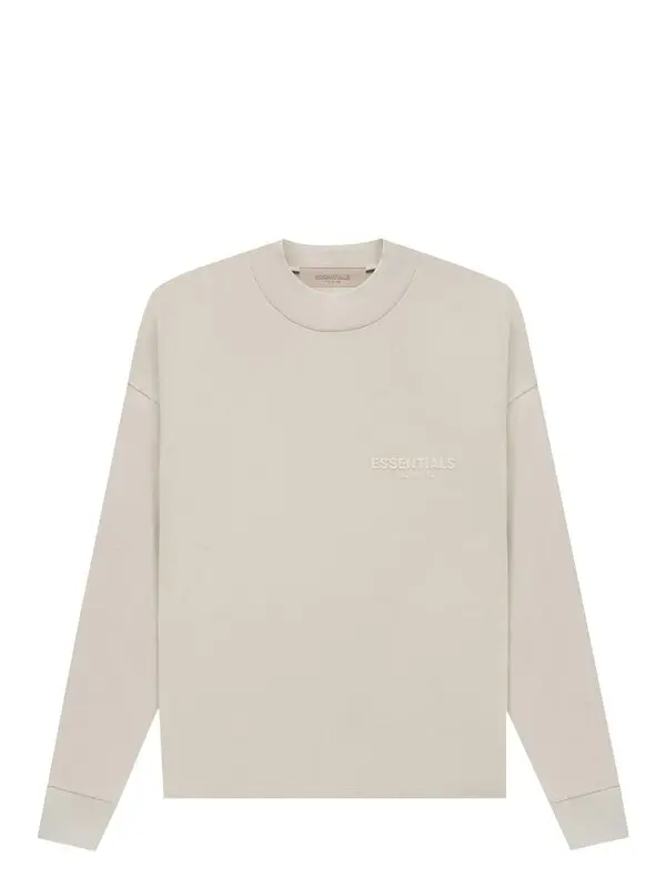 Fear Of God Essentials Long-sleeve Tee 'wheat - Cream